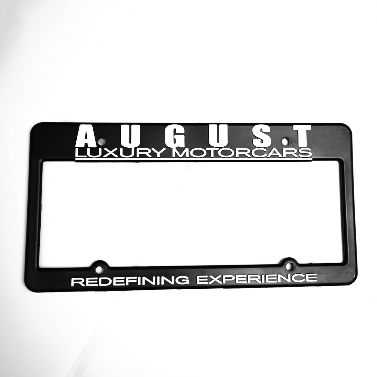 August License Plate Frame – August Motorcars